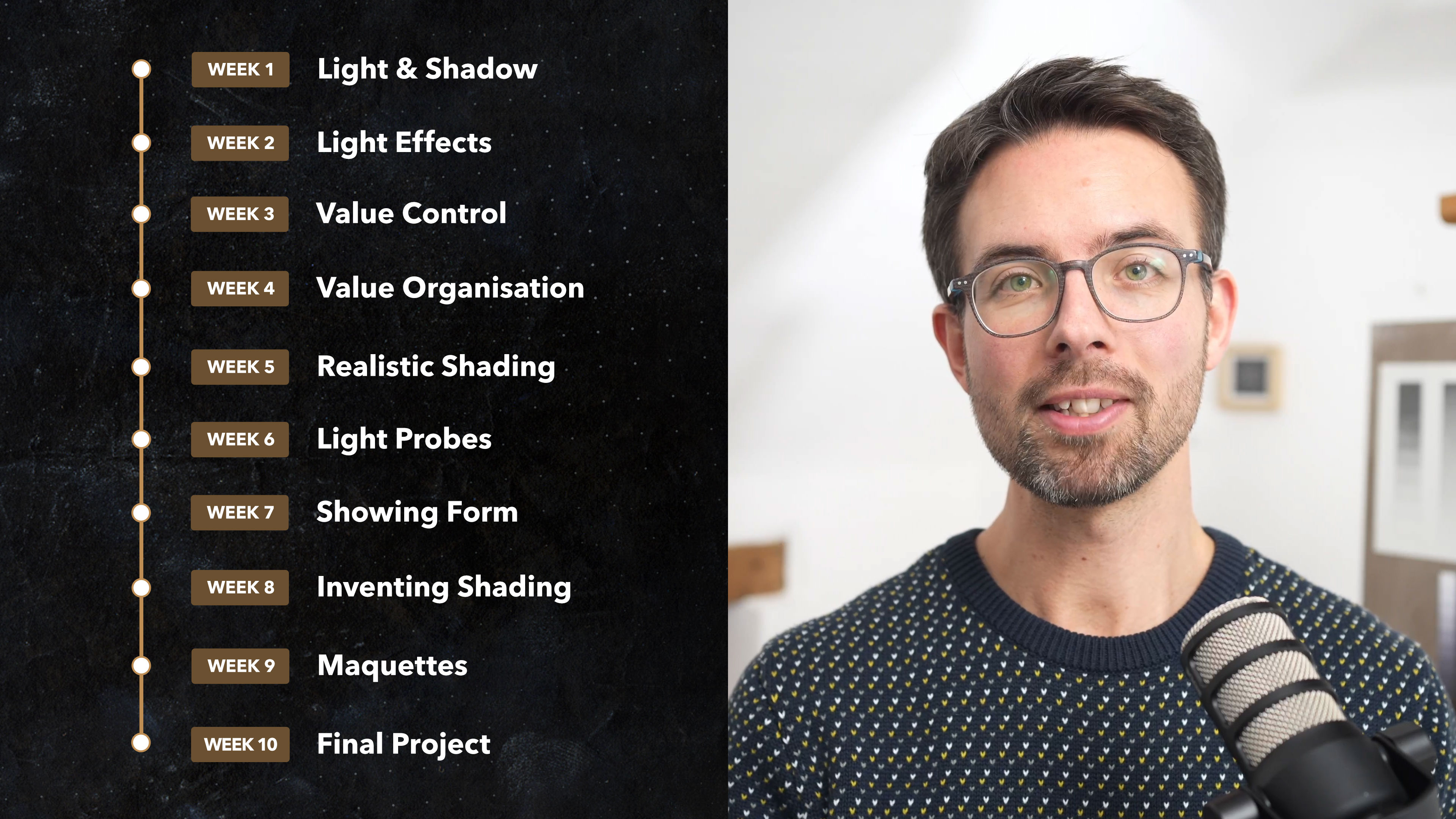 Learn to draw realistic light & shadow.